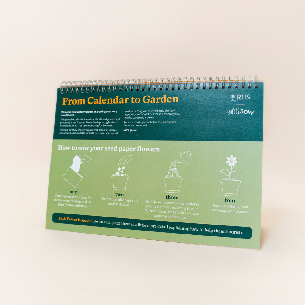 NEW! Plantable Flower Desk Calendar (A5) – willsow